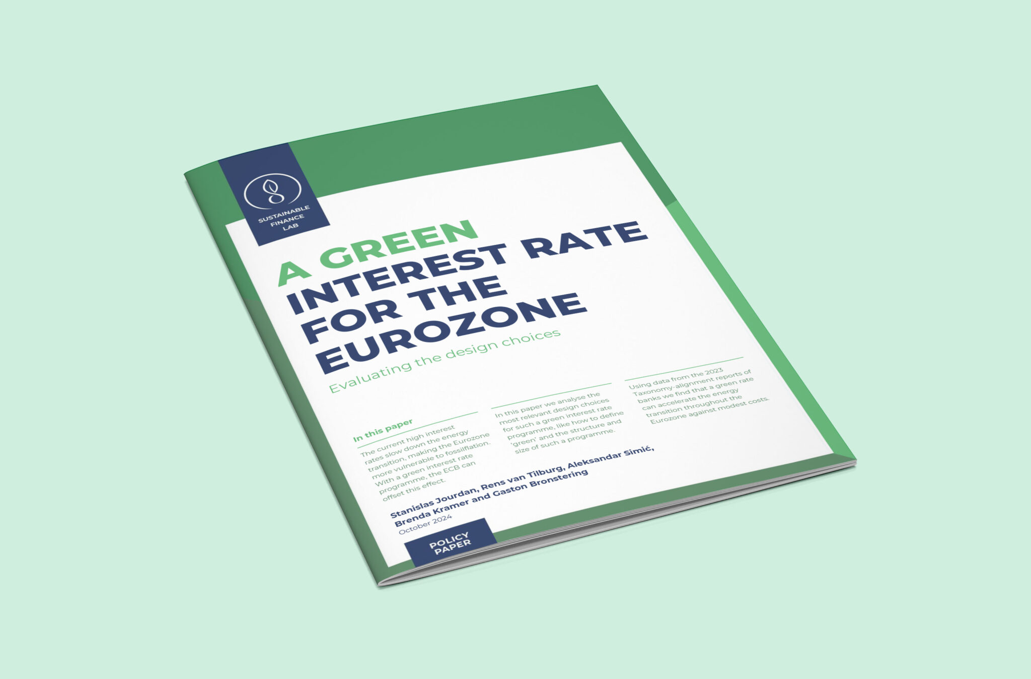A green interest rate for the Eurozone | SFL